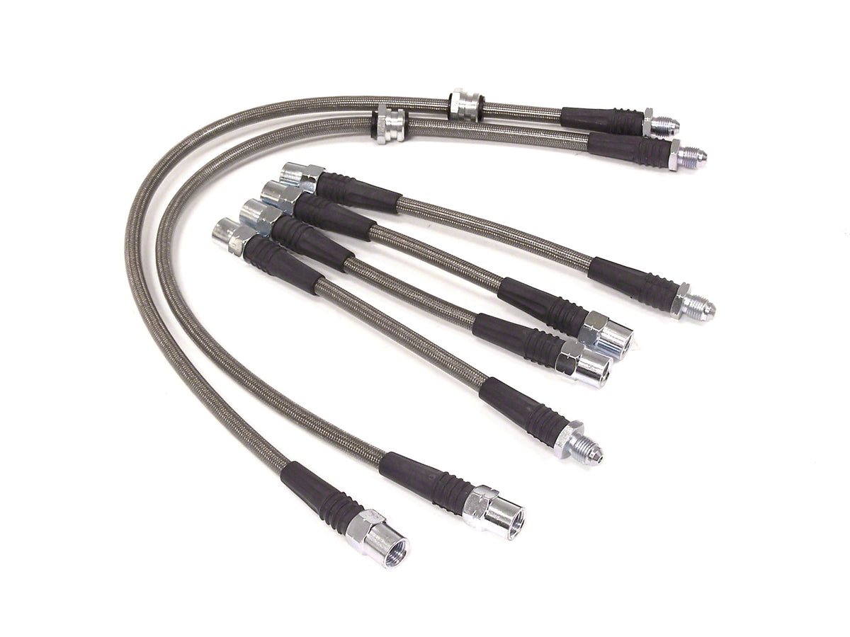 Stainless Steel Braided Brake Line Set - VW Corrado VR6/MK3 GTI/MK3 Je ...
